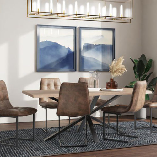 Modena Table With Spider Metal Leg